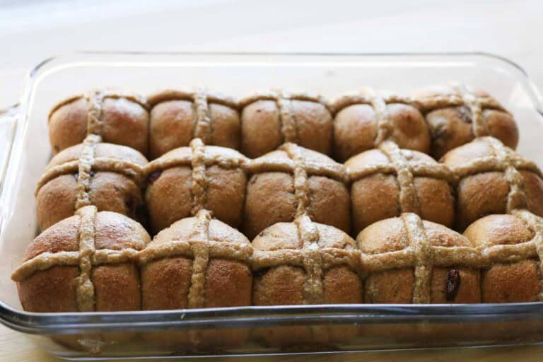 Perfectly Spiced Hot Cross Buns with Fresh Milled Flour - Generation ...