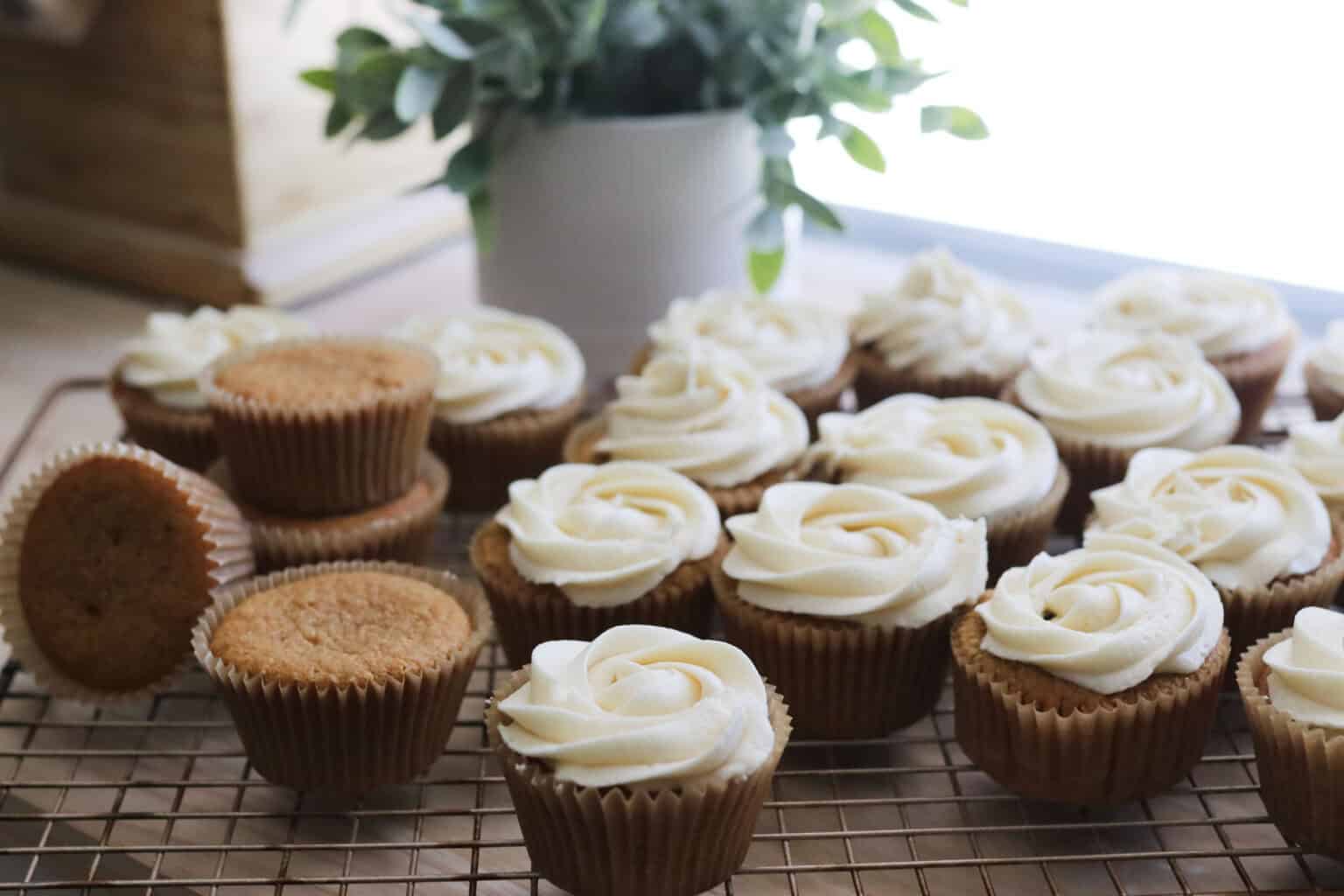 Fresh Milled Vanilla Cupcakes with Buttercream Icing - Generation Acres ...