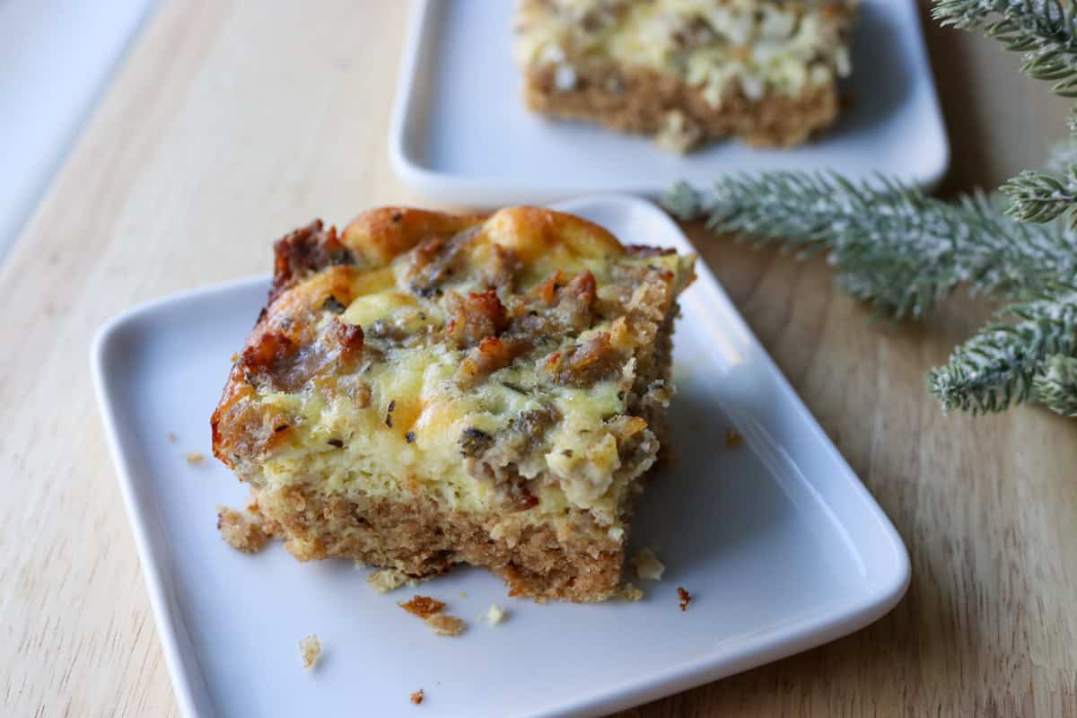 Breakfast Casserole made with Fresh Milled Flour - Generation Acres Farm