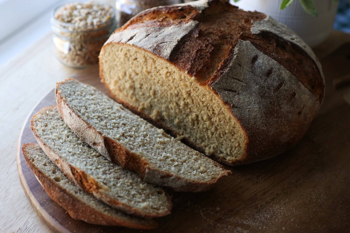 The Best Artisan Loaf with Freshly Milled Flour - Generation Acres Farm