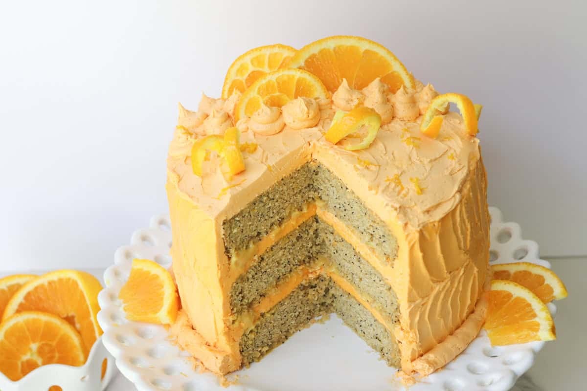 Orange Almond Poppy Seed Cake with Fresh Milled Flour - Generation ...